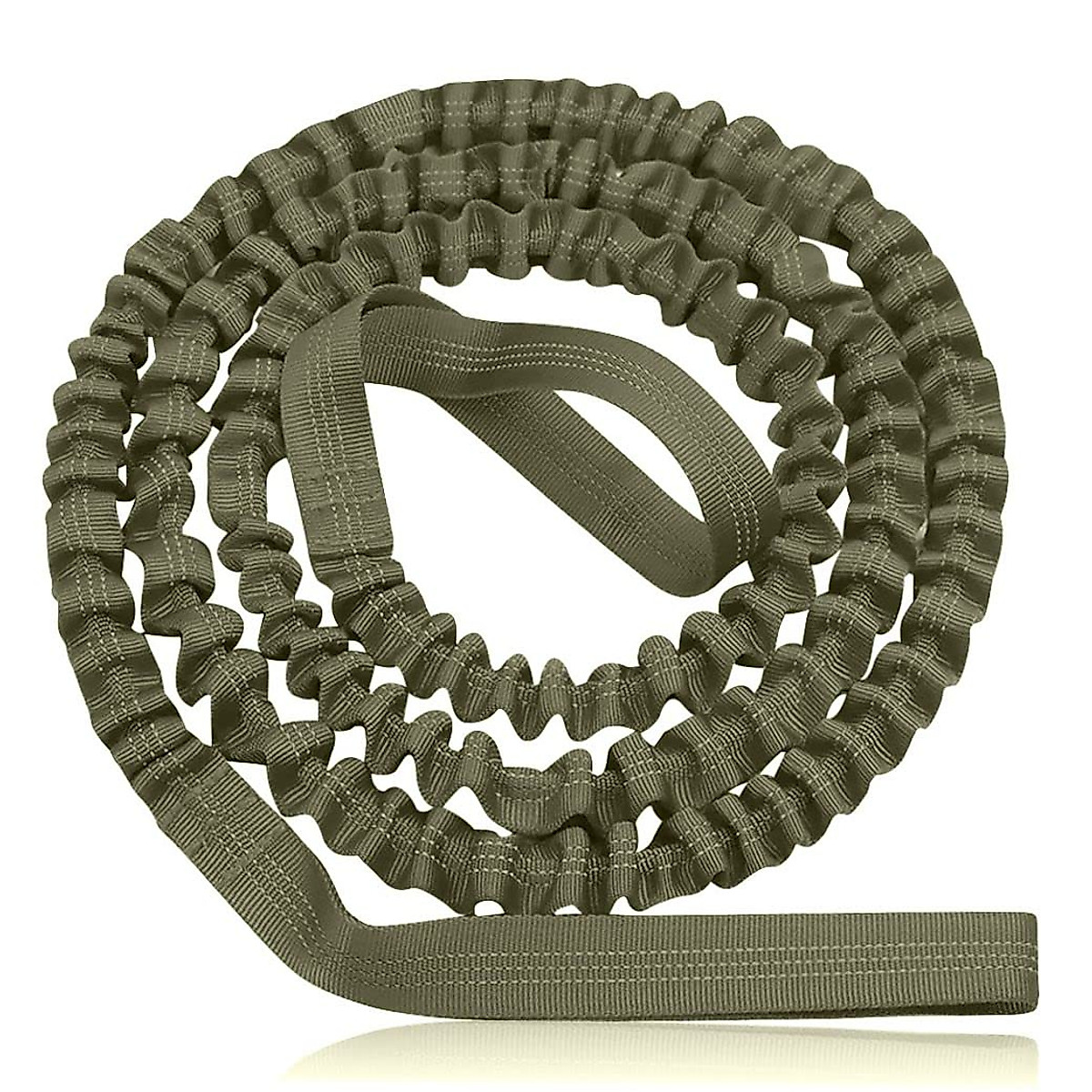 Bicycle Tow Rope, MTB & Cycling Stretch Pull Strap Bicycle Tow Rope for Kids Tandem Bike Attachment for Kids for Riding Further with Your Child Compatible with Any Bicycle (Army Green)