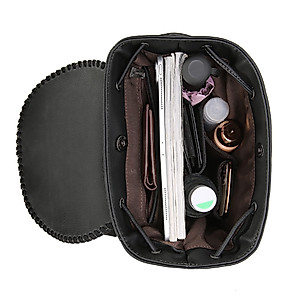 Montana West Hair On Cowhide Collection Backpack Western Style Dual Front Flap Pockets TR136-9110BK