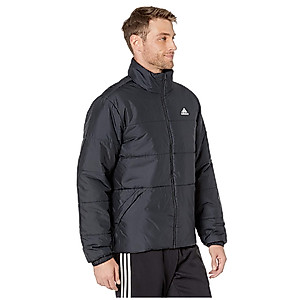 adidas Men's BSC 3-Stripes Insulated Outdoor Jacket, Black/Black, XX-Large