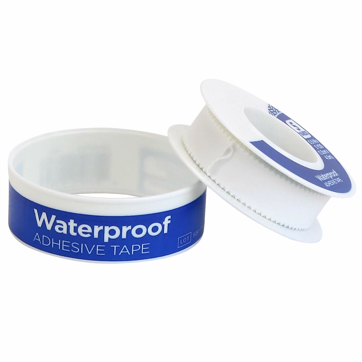 Iconikal First Aid Waterproof Adhesive Tape, White, 0.5 Inch x 5 Yards, 4-Pack