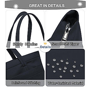 BASICPOWER Tote Bag for Women, Lightweight Shoulder Purse Laptop Work Gym Bag for Gym, Travel, Work