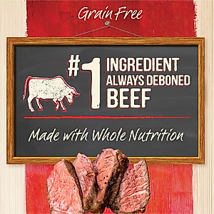 Merrick Grain Free Wet Dog Food, Premium And Wholesome Gluten Free Canned Adult Dog Food, Cowboy Cookout - (Pack of 12) 12.7 oz. Cans