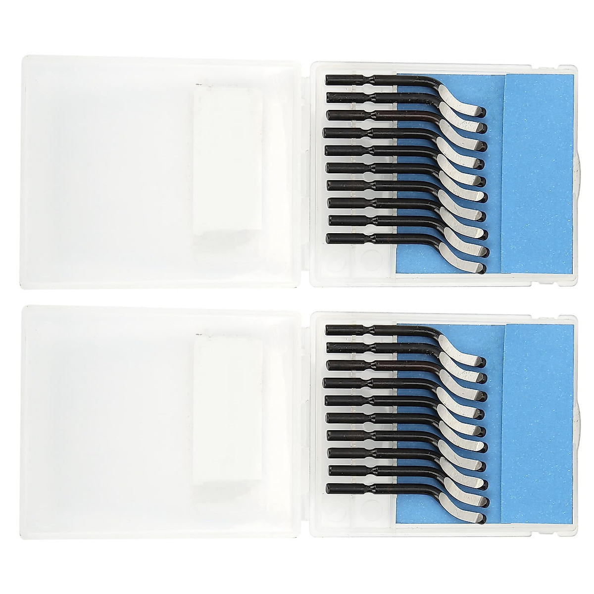 20Pcs BS1010 Deburring Blades Trimming Knife Blade Burr Trimming Scrapers Trimming Knife Blade Replacement Cutter Head for Wood Plastic