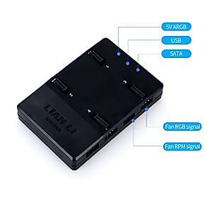 Lian Li UNI Fan SL140 Double Pack White with Controller (ARGB 140mm LED PWM Daisy-Chain) (SL140-2 White Cooler)