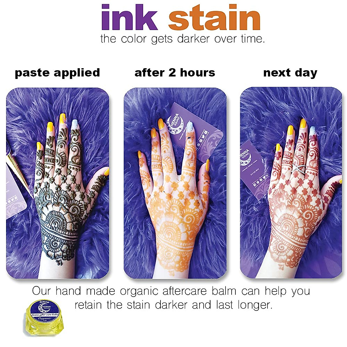 Temporary Tattoo India Painting Tattoo Paste Cone, 3 Tubes Brown Paste Cone Indian Body Art Painting Drawing (Brown, 3 Cones)