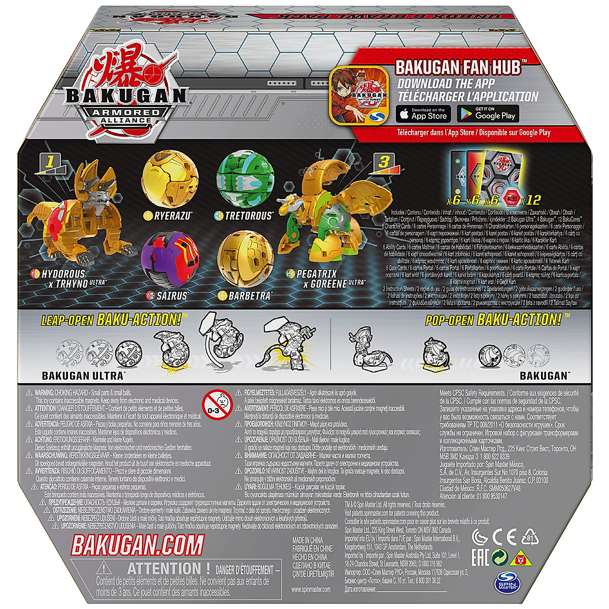 Bakugan, Armored Alliance UNbox & Brawl Pack with 6 Exclusive, for Kids Aged 6 and up, Amazon Exclusive