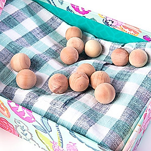 Huji Natural Red Cedar Balls for Garments and Closets