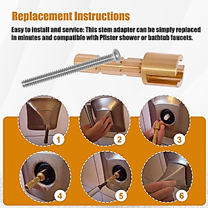 970-0770 Stem Adapter Compatible with Pfister Shower valve Trim Handle Stem Extension Tub and Faucet Accessories Extender Trim Repair Kit