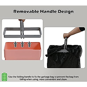 GINMAON 13 Gallon Trash Can Automatic Kitchen Trash Can, Plastic Large Capacity Garbage Can Bathroom Rubbish Can with Lid, Smart Trash Can Waste Bin for Narrow Space, Pink