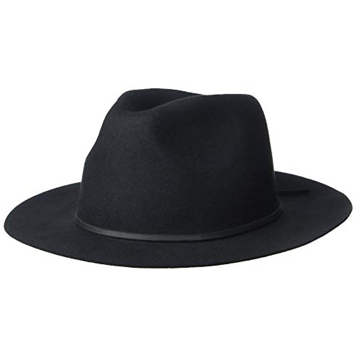 Brixton unisex adult Wesley Fedora, Black, Small US