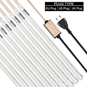 LED Falling Rain Light 30cm 8 Tubes 240 LED High Brightness Drop Lights Cascading Icicle String Light for Christmas New Year Night Lighting Garden Tree Home Decor, Red