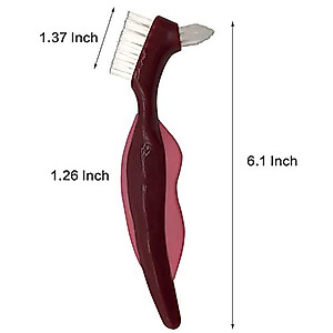 Premium Hard Denture Brush Toothbrush, Cleaning Brush, Multi-Layered Bristles & Portable Denture Double Sided Brush, Denture Care(Pack of 2)