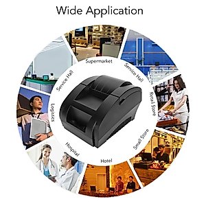 Rollo USB Shipping Label Printer Fast Clear, Easy Connection with Phone and Tablet Thermal 4x6 Label Printer, Overheating Protection, Multi Purpose (USB US Plug)