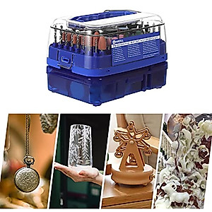 346pcs Rotary Tool Accessories Kit, HARDELL Power Rotary Tool Bits 1/8-inch Diameter Shanks Universal Fitment for Easy Cutting, Grinding, Sanding, Sharpening, Carving and Polishing