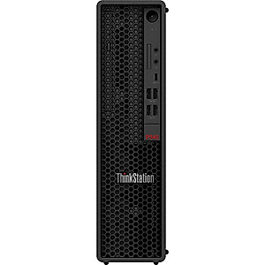 Lenovo ThinkStation P340 SFF Business Mini Desktop (Intel i5-10500 6-Core 3.10GHz, 16GB RAM, 512GB SATA SSD, Intel UHD 630, RJ-45, USB 3.2, 2 DP, SD Card, Win11P) with Dockztorm Hub