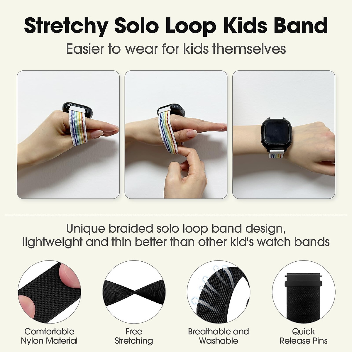 SimpleThings Compatible with Gabb Watch 3 Screen Protector, 3Pack HD Clear Tempered Glass Screen Protector & Hard PC Protective Bumper for Boys Girls (Purple&Pink)