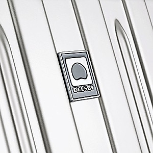 DELSEY Paris Titanium Hardside Expandable Luggage with Spinner Wheels, Silver, Carry-On 19 Inch