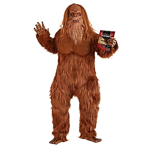 Fun Costumes - Jack Links Sasquatch Halloween Costume, Bigfoot Mascot Messin Adult Big and Tall Sizes Plus Size (4X, Brown)