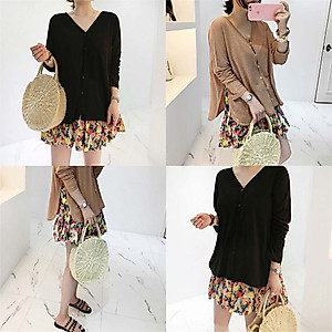 Women Straw Summer Beach Bag Handwoven Round Rattan Bag Cross Body Bag Shoulder Messenger Satchel (beige)