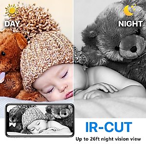 【Free 32G】 Smallest Wireless WiFi IP Camera,HD1080P Spy Camera,Pet Camera,Baby Monitor Camera for Video Recording Live Feed,Night Vision,Motion Detection,Cloud Storage for Security with iOS Android