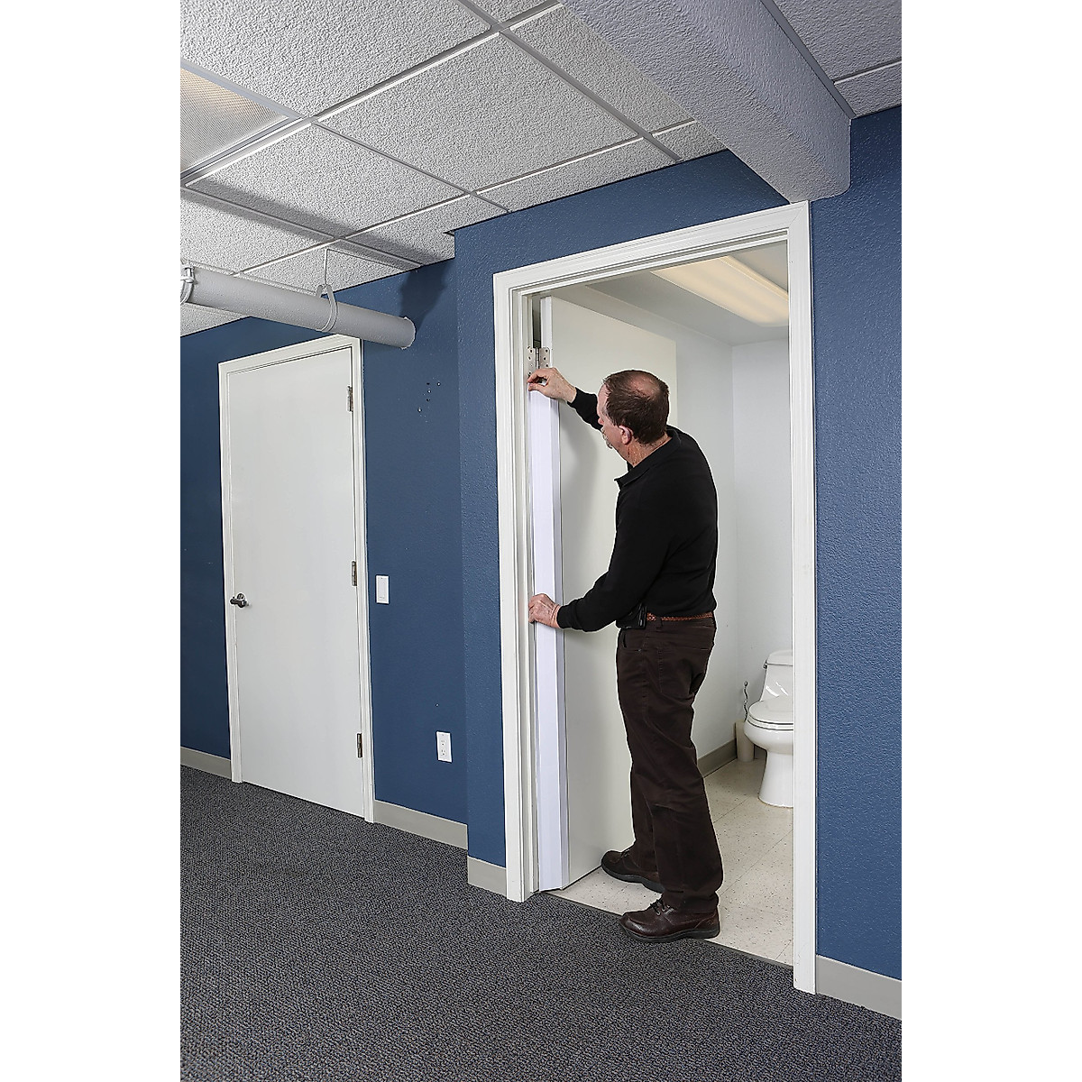 PinchNot Home Shield for 90 Degree Doors (Set) - Guard for Door Finger Child Safety. by Carlsbad Safety Products