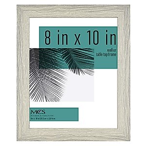 MCS Studio Gallery 8x10 Picture Frame Gray Woodgrain, Vertical & Horizontal Wall Hanging & Easel for Tapletop Display, Rectangle Photo Frame for Photos, Posters & Art Prints (1-Pack)