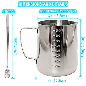 Soap Making Kit with Electronic Hot Plate, DIY Soap Making Supplies for Adults and Beginners, Including Silicon Soap Mold, 1.1 lb Glycerin Soap Base, Pouring Pot