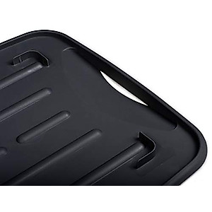 Collapsible Dish Drying Rack - Popup and Collapse for Easy Storage, Drain Water Directly into the Sink, Room for Eight Large Plates, Sectional Cutlery and Utensil Compartment, Compact and Portable.