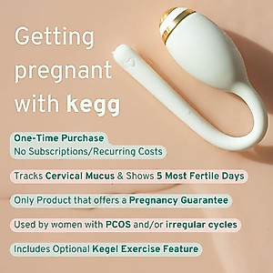 kegg Fertility Tracker + Free Fertility App | 12-Month Pregnancy Warranty | No Recurring Costs | Predicts Fertile Window | Helps Exercise Pelvic Floor Muscles