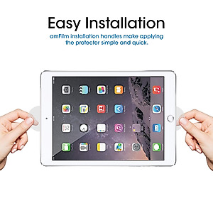 amFilm Glass Screen Protector for iPad 9.7 6th Gen, 5th Gen, iPad Pro 9.7, iPad Air, Air 2, Tempered Glass, Apple Pencil Compatible, 1 Pack
