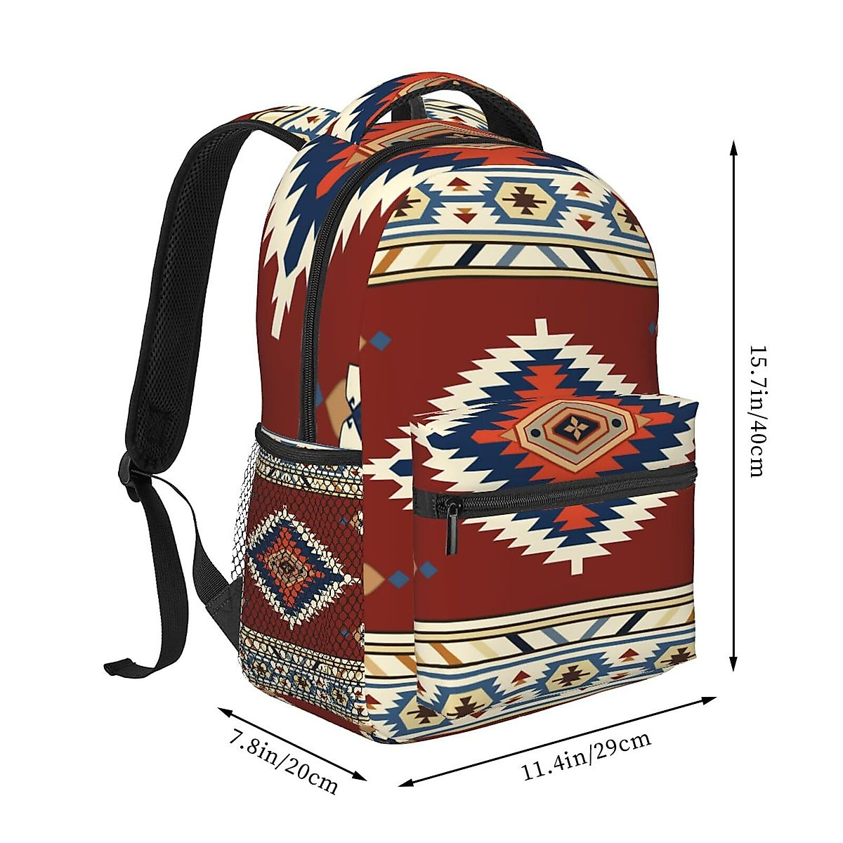 Aztec Backpack Tribal Western backpack for Boys Girls Elementary School Navajo Bags Back to School Gift Bookbag 2nd 3rd 4th 5th 6th Grade