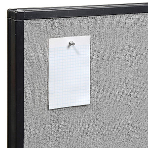 Global Industrial 48-1/4"W x 63" H Mobile Office Partition Panel, Gray