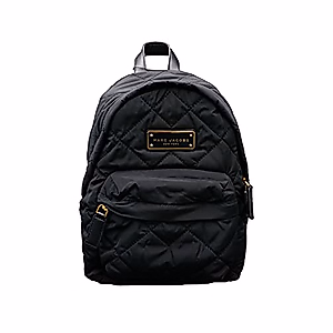 Marc Jacobs M0016679 Black/Gold Hardware Women's Quilted Nylon Mini Backpack