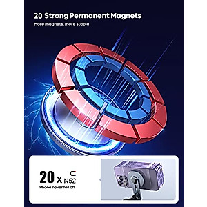 Lamicall Car Phone Mount & Mag Safe Phone Ring Holder -Bundle