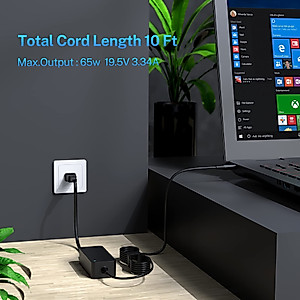 65W 45W AC Laptop Charger Fit for Dell Latitude 3520 3420 3320 P108F001 Laptop Power Supply Adapter Cord