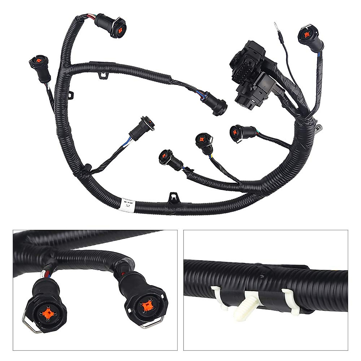 JDMON Compatible with FICM Fuel Injector Engine Complete Wire Harness Ford F250 F350 F450 F550 Excursion Powerstroke 6.0L Diesel 2004-2007 Replaces Part 5C3Z9D930A 5C3Z-9D930-A