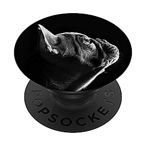 Cute Black French Bulldog Frenchie Dog Lovers Gift PopSockets PopGrip: Swappable Grip for Phones & Tablets