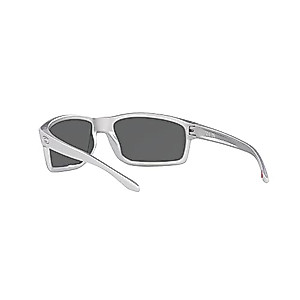 Oakley Men's OO9449 Gibston Square Sunglasses, X Silver/Prizm Black, 60 mm