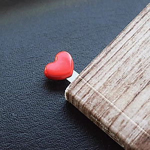 4 Pack Metal Heart-Shaped Bookmark Reading Page Markers Heart Metal Bookmark for Book Lover Gift Women Girls,2 Colors