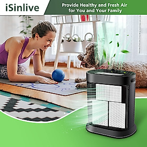 isinlive Filter R Replacement for Honeywell Air Purifier HPA100 200 300 and 5000 Series, 6 Pack True HEPA Filter Compatible with Honeywell R Filter
