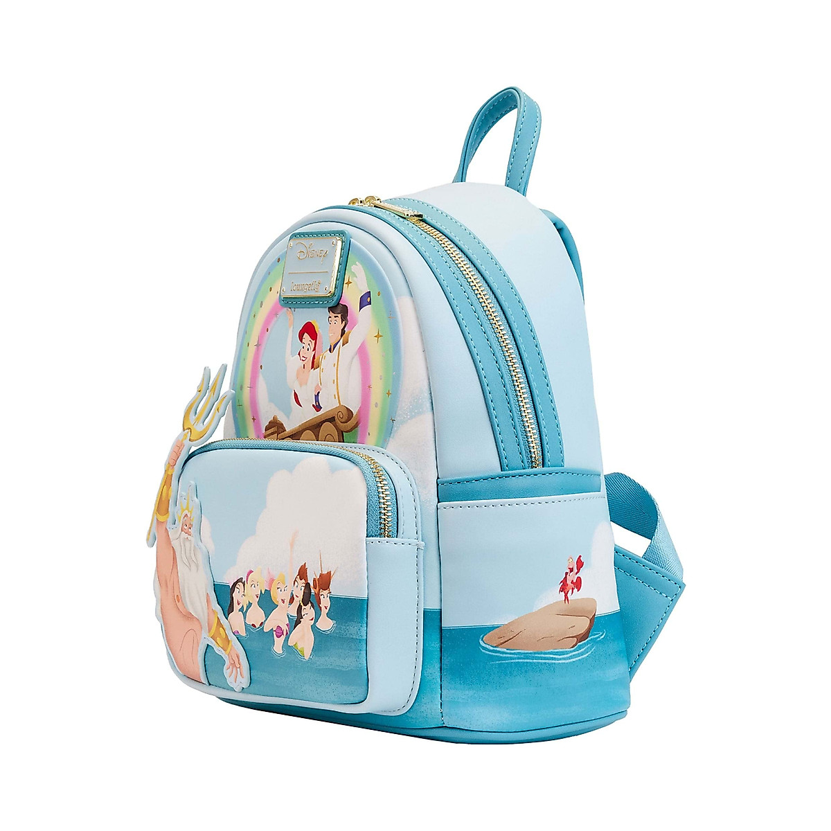 Loungefly The Little Mermaid Triton's Gift Mini Backpack
