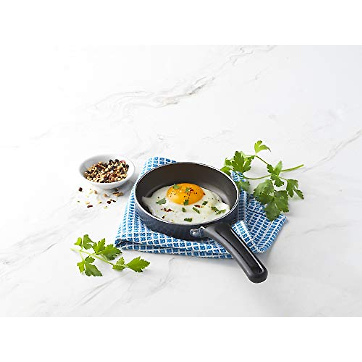 GoodCook Everyday Nonstick Aluminum 4.6" Mini Frying Pan, Black