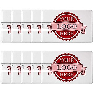 Personalized Credit Card Thumbdrive Custom DIY Logo USB Flash Drive (4GB X 20PCS)