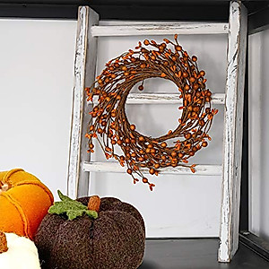 DOCMON Towel Rack-Farmhouse Decor Ladder, 3-Tier Wood Countertop 16-Inch Mini Tea Towel Ladder for Bathroom Kitchen Office