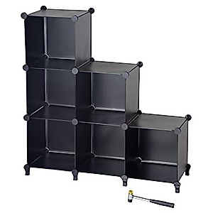 Premium Compartments Cube Storage Shelf 6 Cubes Light Weight and Adjustable