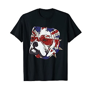 English Bulldog Union Jack - Funny Bull Dog T-Shirt