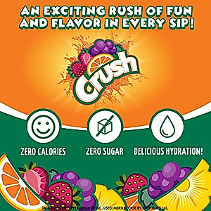 CRUSH Crush, Variety Pack, Liquid Water Enhancer – New, Better Taste (4 Bottles, Makes 96 Flavored Water Drinks) 1.62 Fl Oz (Pack of 1)