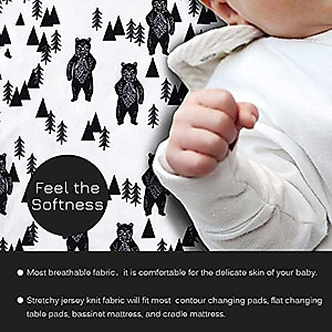 Changing Pad Cover Girl or Boy Bear Baby Changing Table Cover Baby Gift Changing Mat Baby Nursery (Bear)