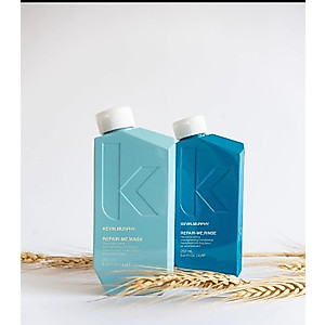 KEVIN.MURPHY REPAIR-ME.WASH & RINSE - Moisturising Hair Repair Shampoo - Hair Repair Conditioner - For All Hair Types Needing Repair - Sulphate & Paraben Free - 250 mL / 8.4 fl oz - 2 Pack