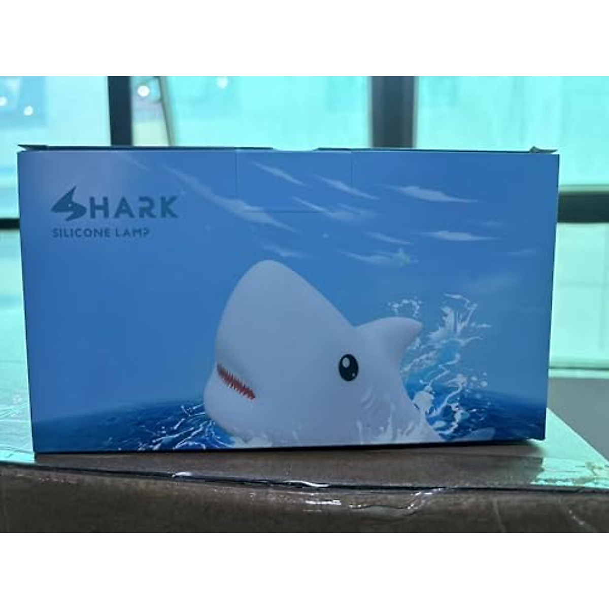 LOVERUIS Cute Night Light for Kids Cute Shark Lamp, Animal Lamp 7 Color Lamp Nightlights Birthday Christmas Gift for Children with USB Rechargeable,Kids Silicone Lamp Kawaii Room Decor